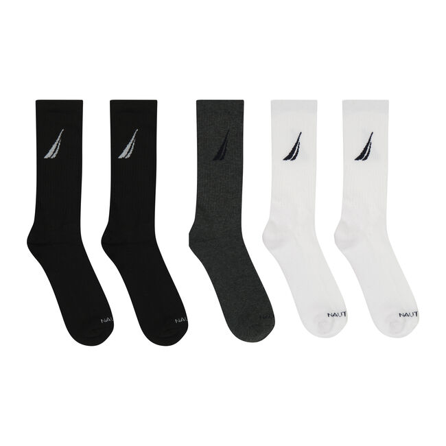 ATHLETIC CORE CREW SOCKS, 5-PACK | Nautica