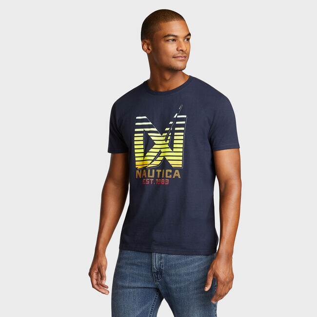 OMBRE LOGO J-CLASS TEE | Nautica