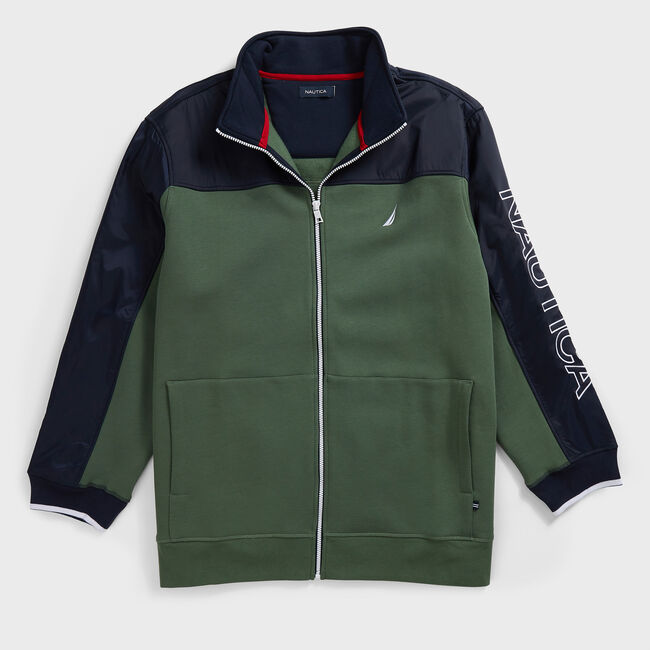 COLORBLOCK FLEECE TRACK JACKET | Nautica